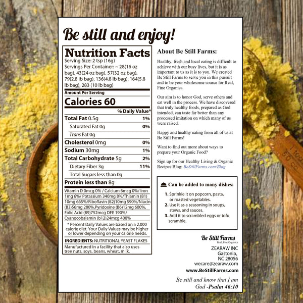 Nutritional Yeast Flakes, Non-GMO, Fortified Dry Nutrition Yeast Bulk ...